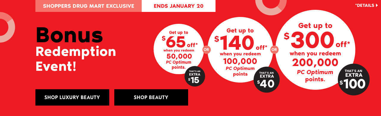 SHOPPERS DRUG MART CANADA PC OPTIMUM EXCLUSIVE: Super Spend Your Points ...