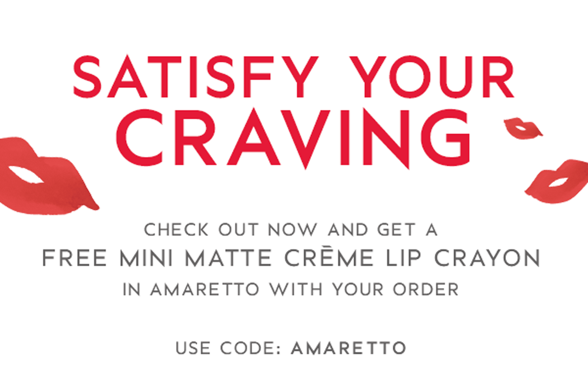 BITE BEAUTY CANADA PROMO CODE: Free Mini Matte Creme Amaretto Lip ...