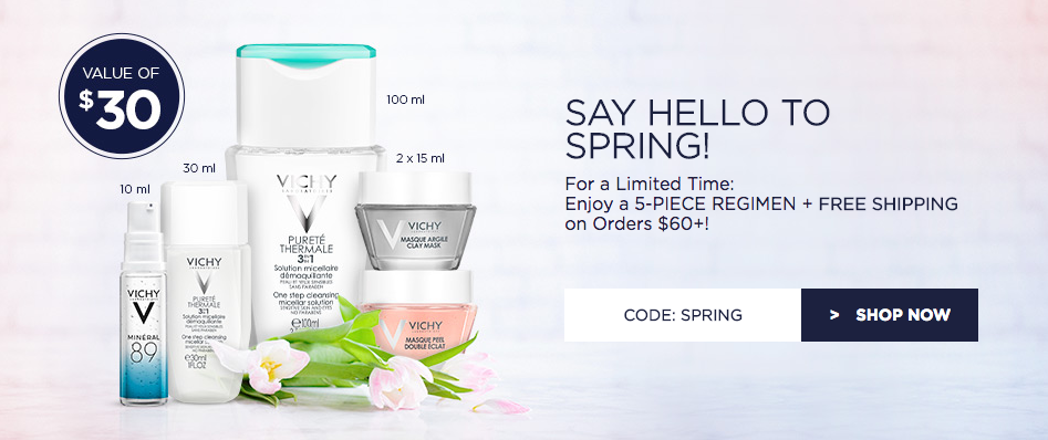 VICHY CANADA PROMO CODE: Free 5-pc Spring Skincare Regimen Gift Set w ...