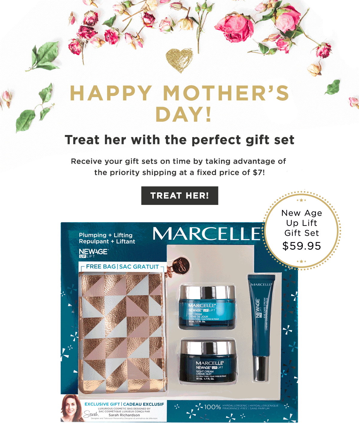 MARCELLE CANADA: Shop Mother’s Day Gifts & Ship Priority for Only $7