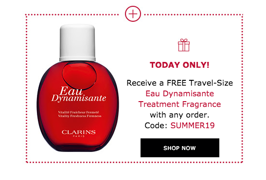 CLARINS CANADA PROMO CODE: Free Eau Dynamisante Treatment Fragrance ...