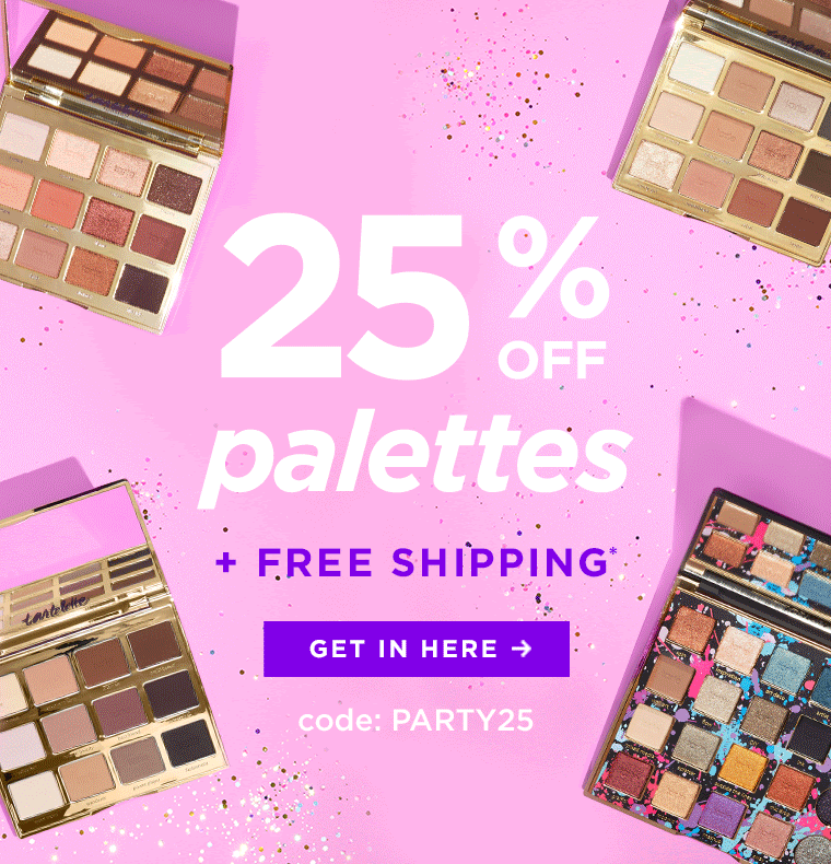 TARTE COSMETICS CANADA BIRTHDAY WEEK: Day 4; 25% Off Palettes + Free ...