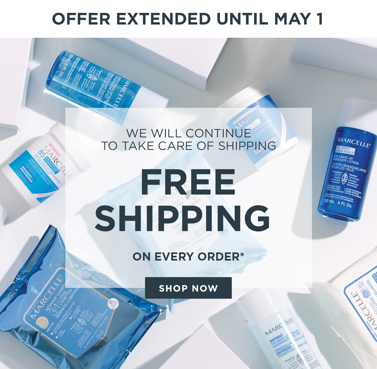 MARCELLE CANADA: Free Shipping w/ ANY Order; Extended until May 2020 ...