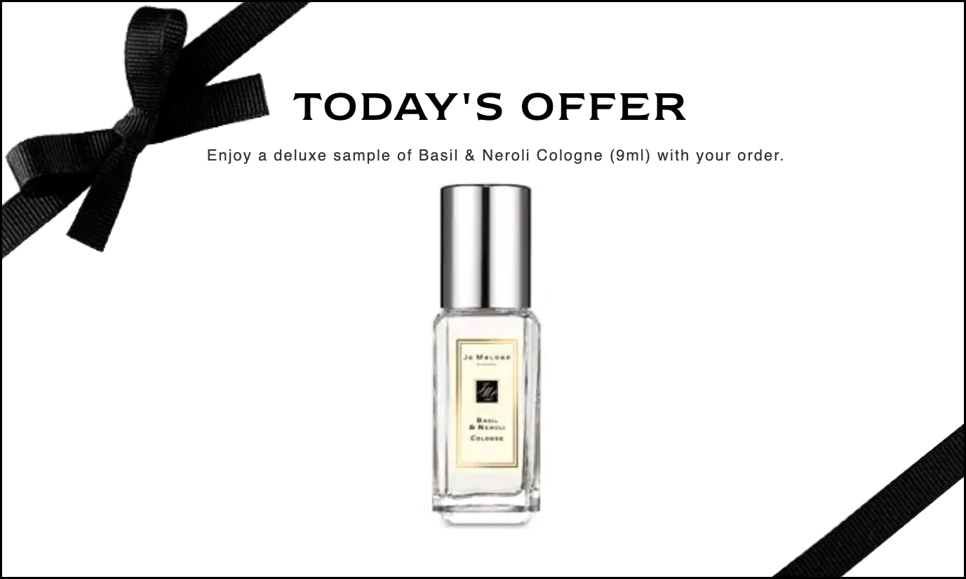 JO MALONE LONDON CANADA: Free Basil & Neroli Cologne Mini w/ Any ...
