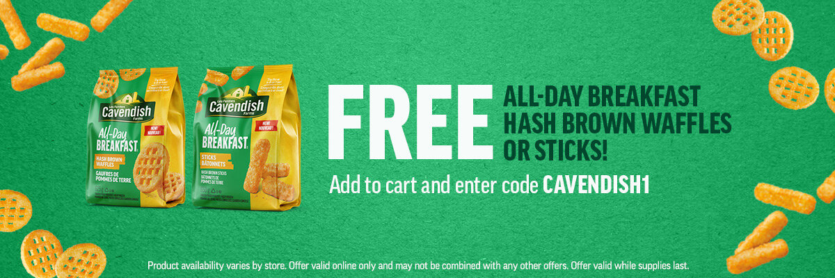 CANADIAN FREEBIES: Free Cavendish Farms All-Day Breakfast Hash Brown ...
